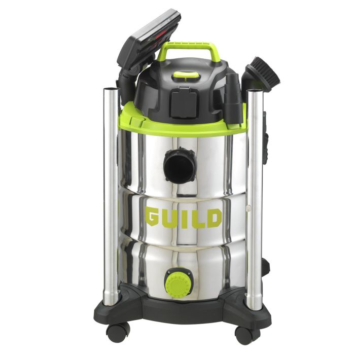 Guild Gwd30p Wet And Dry 1500w Bagged Cylinder Vacuum And Blower 30l